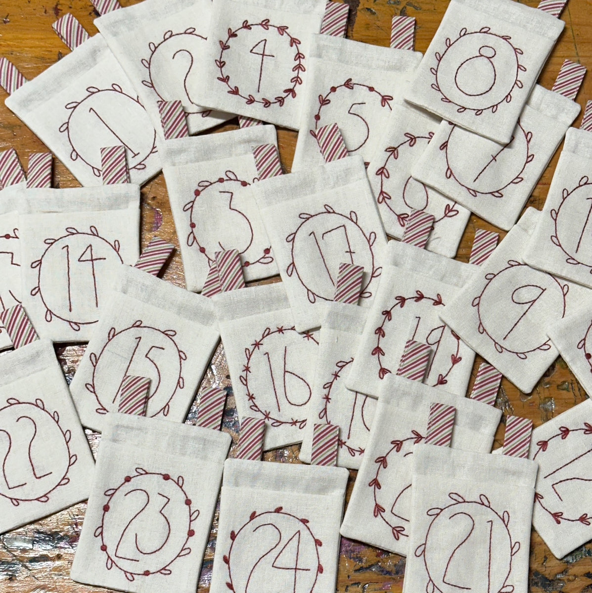 Pocketful of Joy Advent Pocket Stitchery Panel – The Birdhouse ...