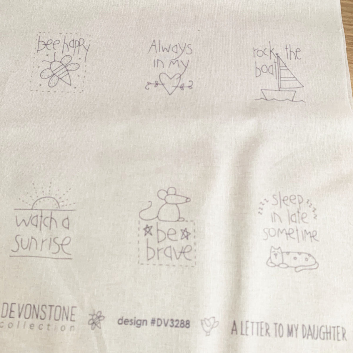 Letter to my Daughter Stitchery Panel – The Birdhouse Patchwork Designs