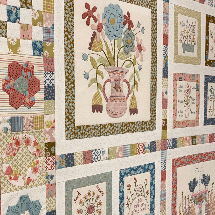 Blume & Grow Quilt Kit – The Birdhouse Patchwork Designs
