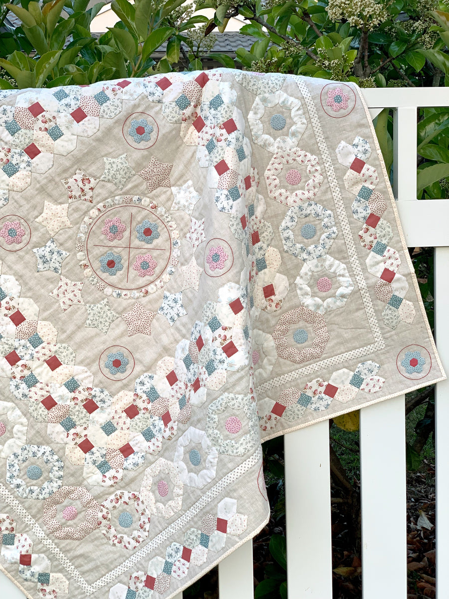 Palmerston Quilt – EPP pack – The Birdhouse Patchwork Designs