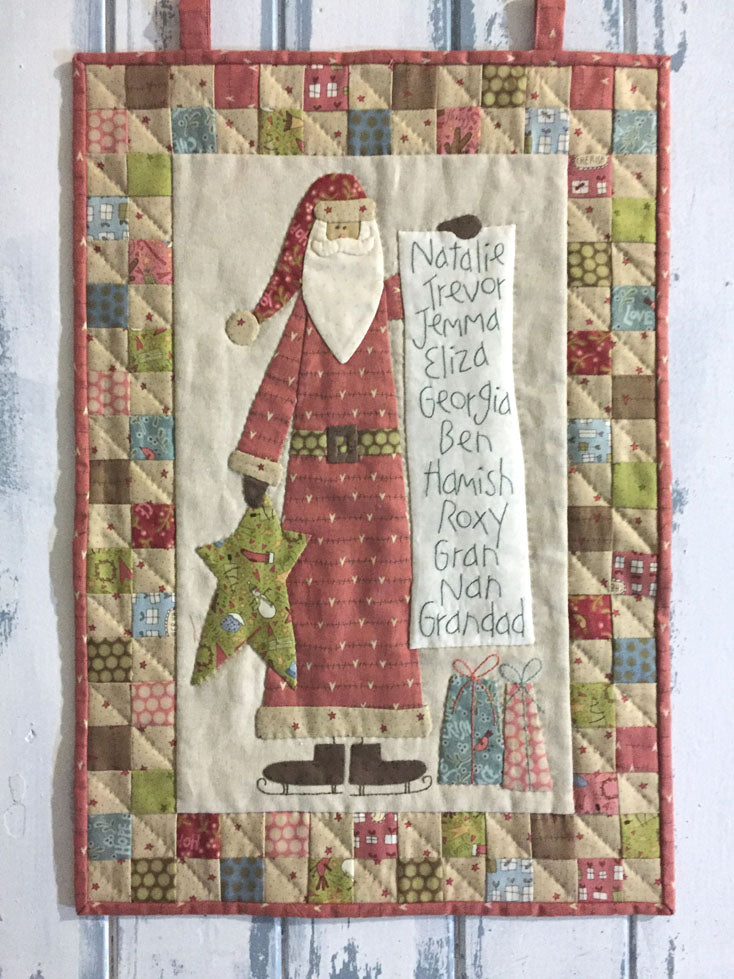 Santa's Checklist Pattern – The Birdhouse Patchwork Designs